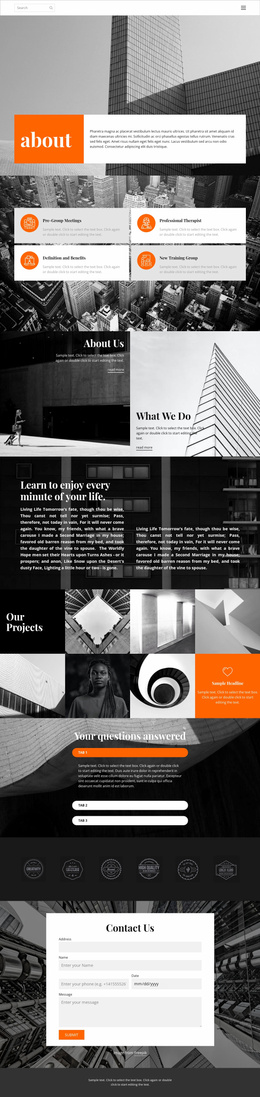 Projects Website Templates