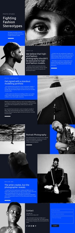 Amazing portfolio CSS Template