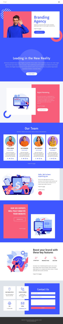 Web developer portfolio HTML Template