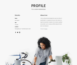 Profile Website Templates