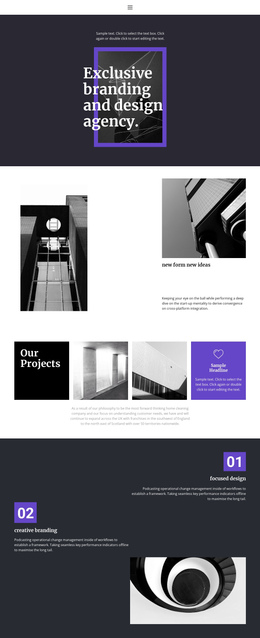 720 Art & Design One Page Templates