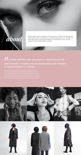 Delicate colors in the collection CSS Template