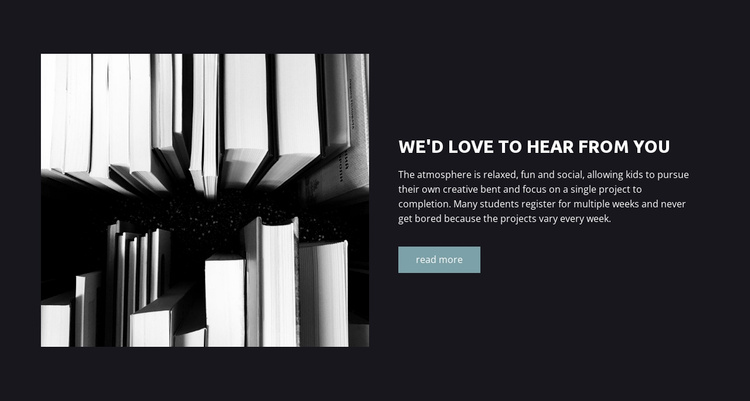 Business literature Website Template