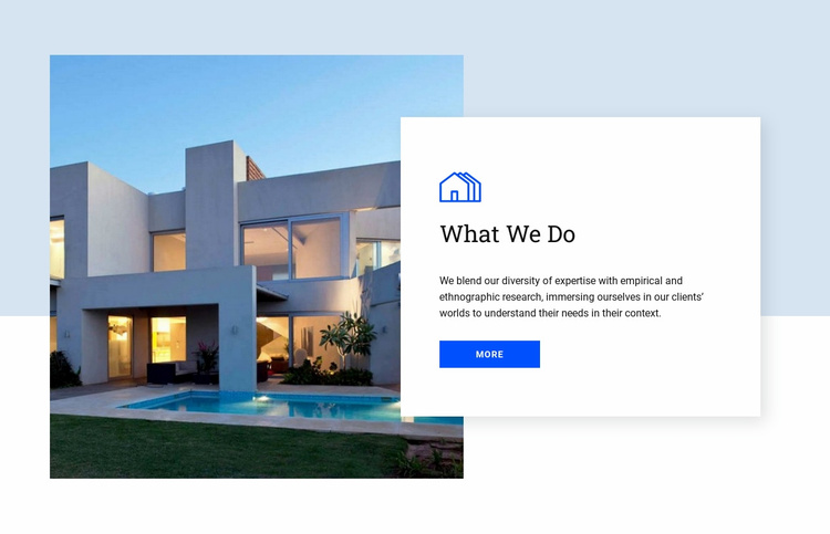 Building Architecture Landing Page