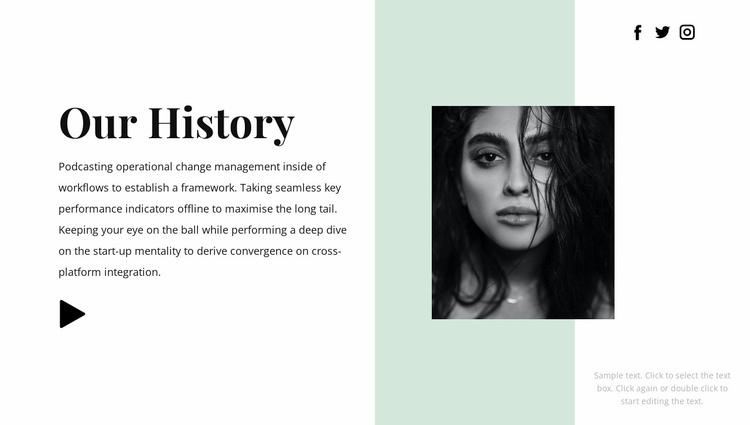 Read our story Landing Page