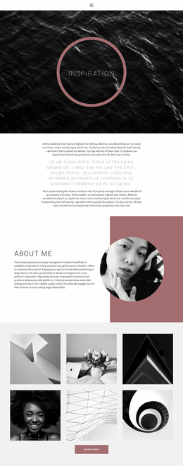 Artist biography Website Template