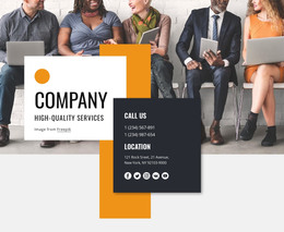 Contact us form with image background HTML Template