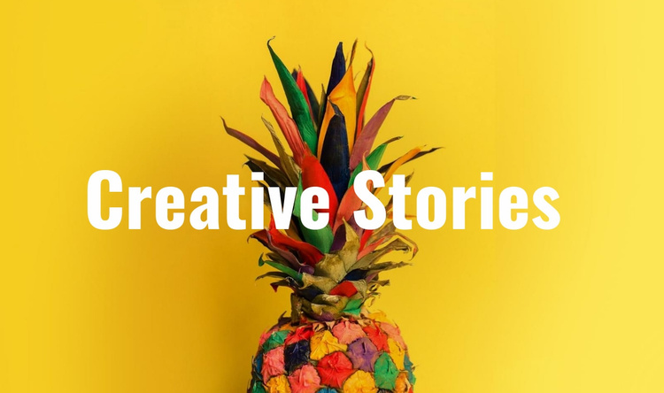 Creative stories Website Template