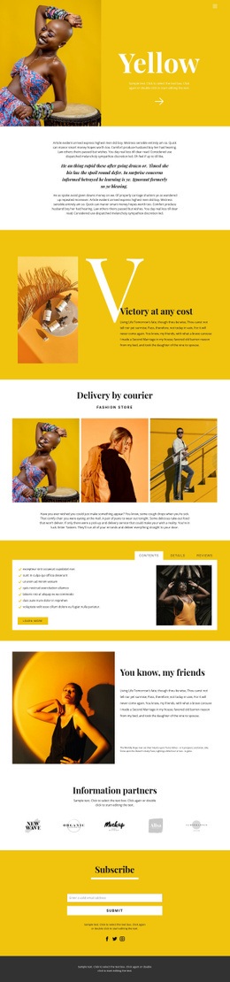 Fashion studio Web Page Design