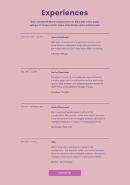 Profile CSS Templates