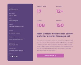 Profile CSS Templates