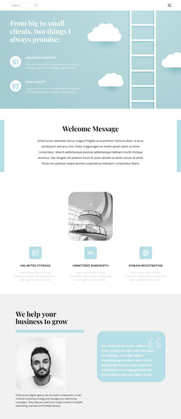 Innovative solutions and support HTML Template