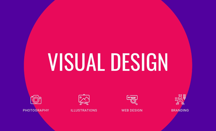 Visual design Website Template