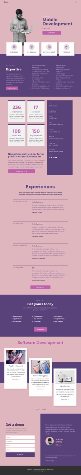 270 Technology Web Page Designs