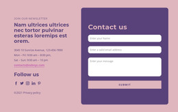 280 Formulario de contacto Plantillas HTML
