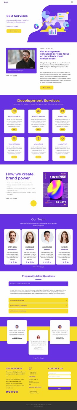 Client Web Page Designs