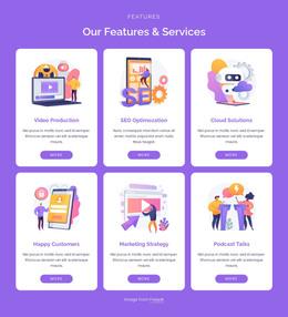 690 Features HTML Templates