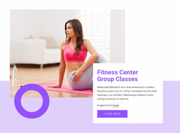 200 fitness classes Website Template