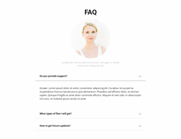 Common questions and answers Website Template