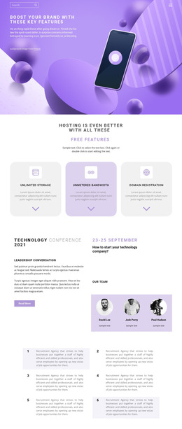Maintenance block HTML5 Template