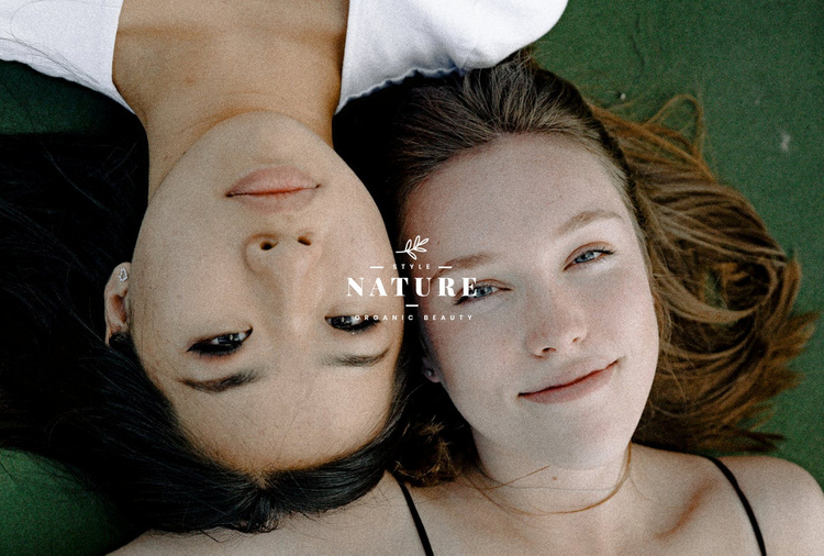 Beauty portraits Website Template