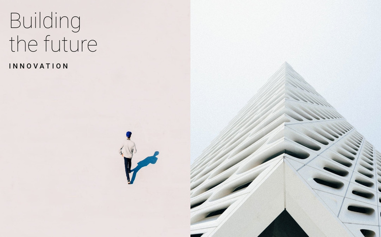 Simple shapes Website Template