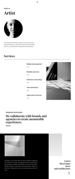 tell us about yourself Html Code Example