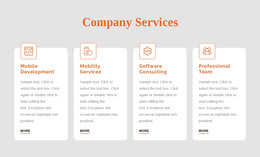 Services HTML Templates