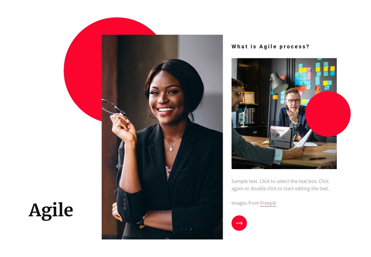 Agile software development HTML5 Template