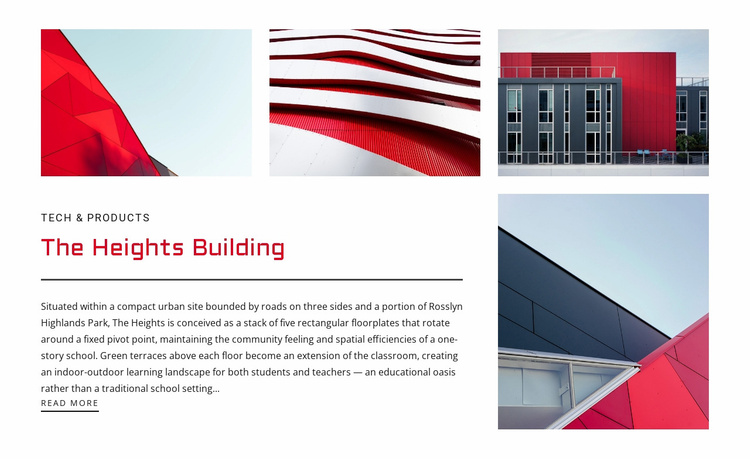 Tech and products Website Template