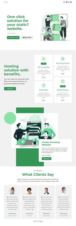 Client Web Page Designs