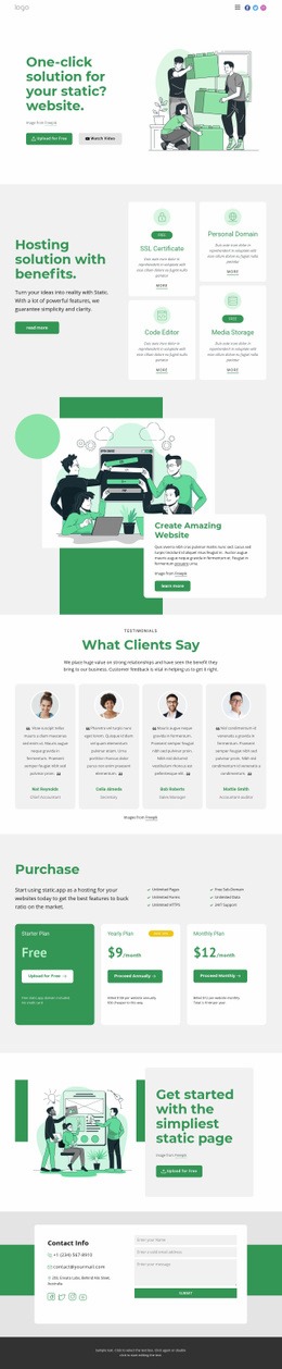 Client Web Page Designs