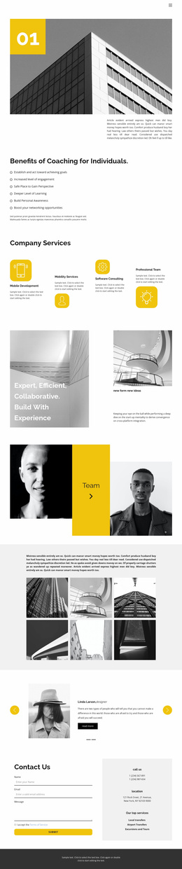Web Developer with 8 years of experience Website Template