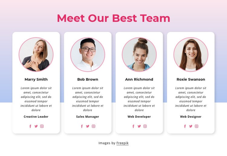 Meet our team block Wix Template Alternative Meet our team block Wix Template Alternative