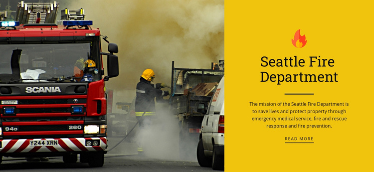 Fire Department Website Template
