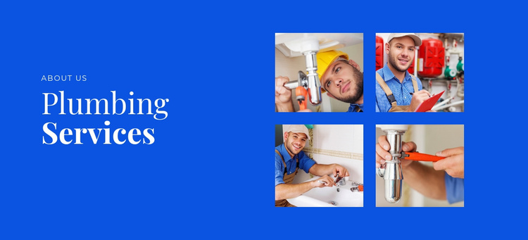 Plumbing services Website Template