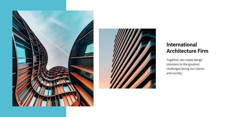 International architecture firm CSS Template International architecture firm CSS Template
