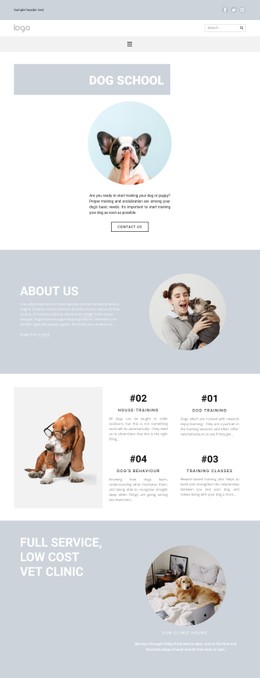 Dog walking CSS Template