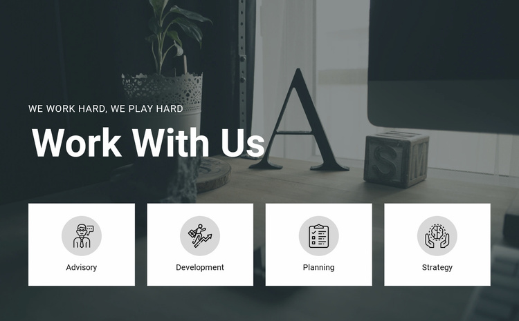 Work with us Landing Page