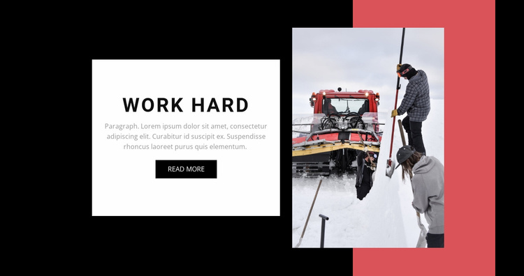 Work hard Website Template