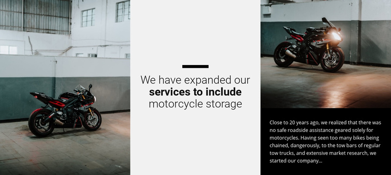 All about motorcycles Web Page Design