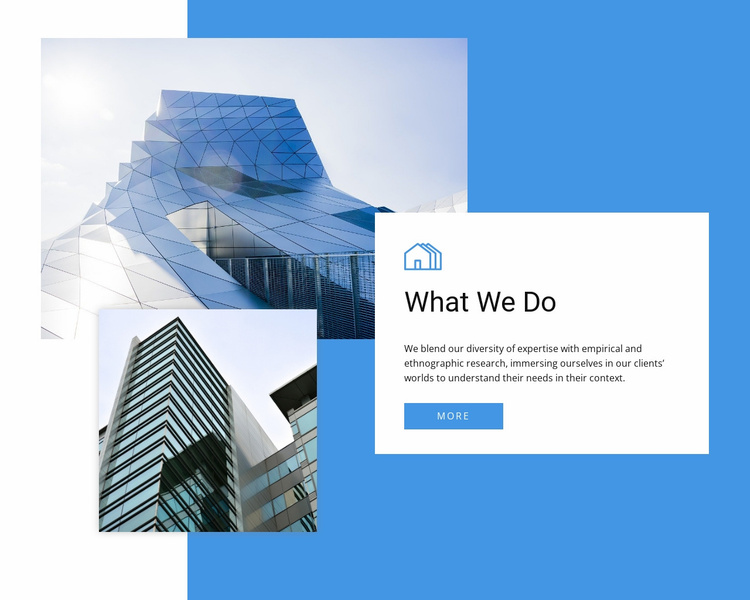 Extraordinary architecture Website Template