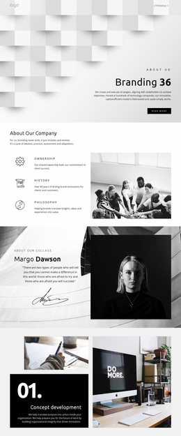 About Me Website Template