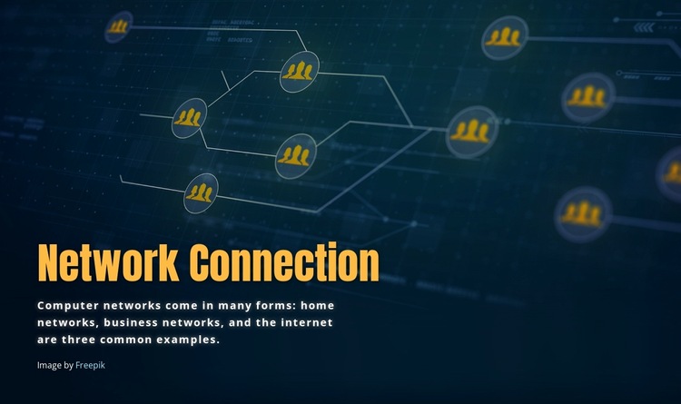 Network connection HTML5 Template