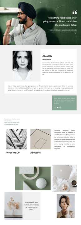 Faces of modern fashion HTML Template