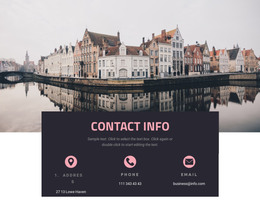 Map and address HTML Template
