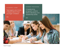 Overlap Block Website Designs