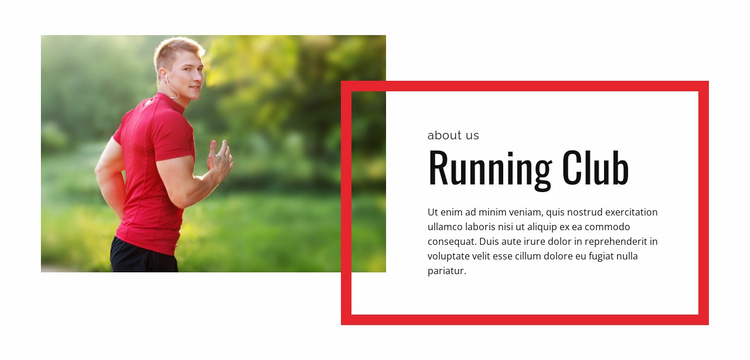 The run experience Website Template