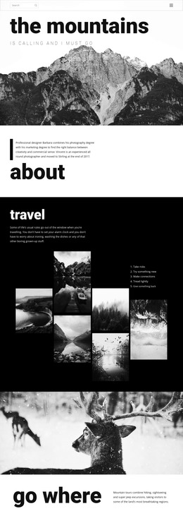 Mountain outdoor travel Template