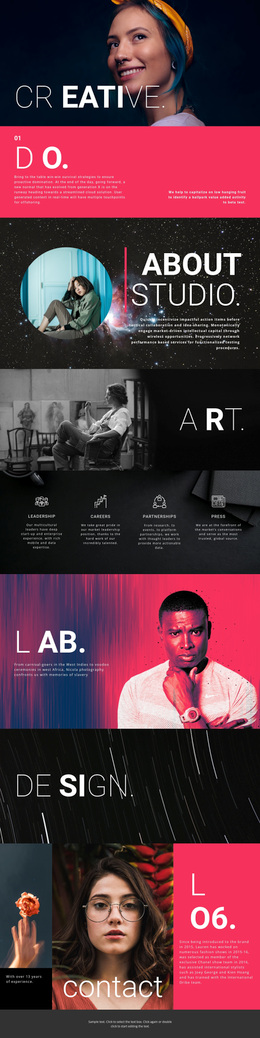 The Creative Studio Template